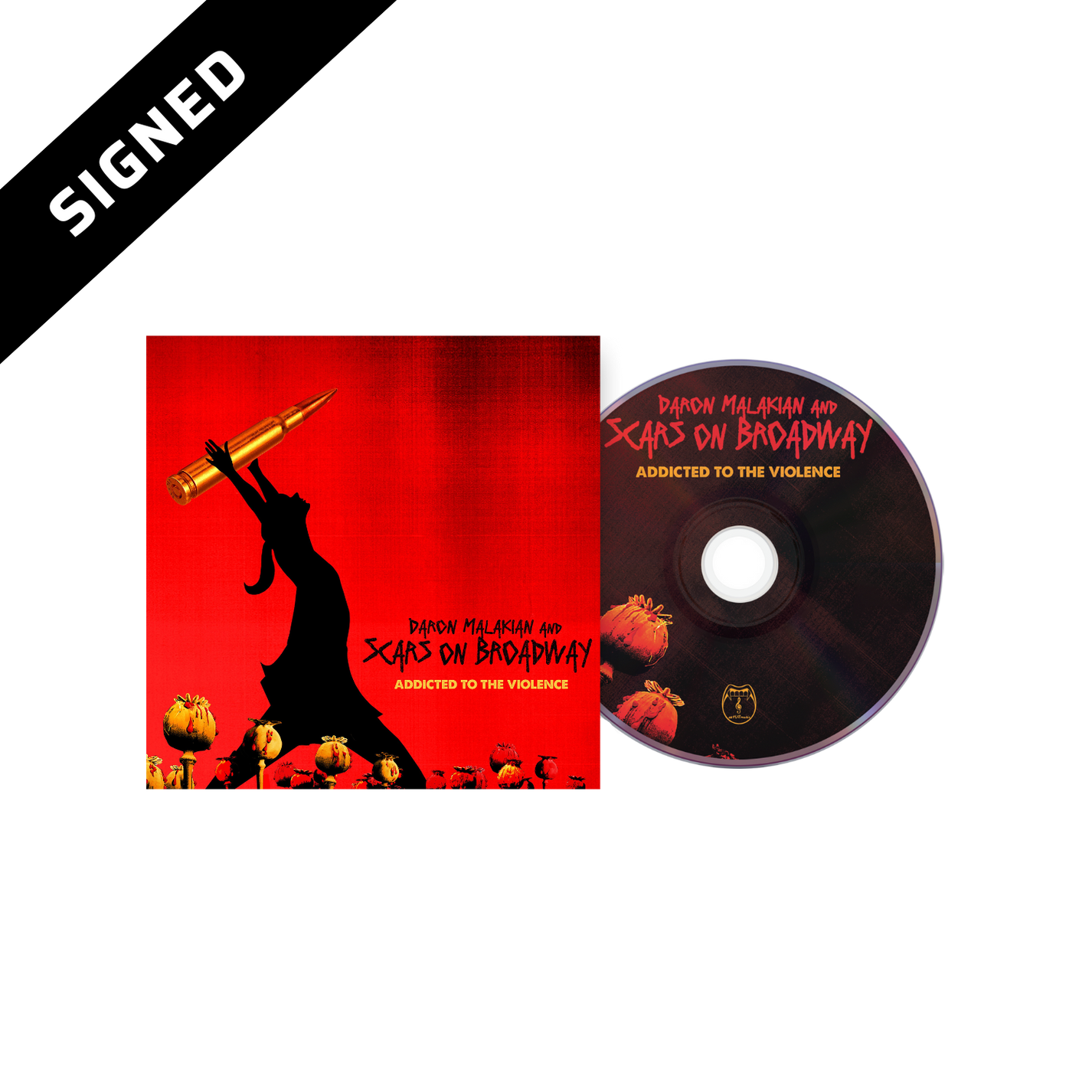 Addicted To The Violence CD (Signed) – Scars on Broadway